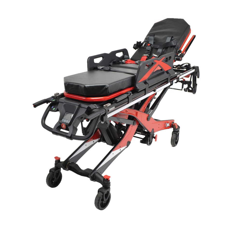 FERNO® iNX® Patient Transport Cot w/SX Surface Xtender™ Sidearms, Rece
