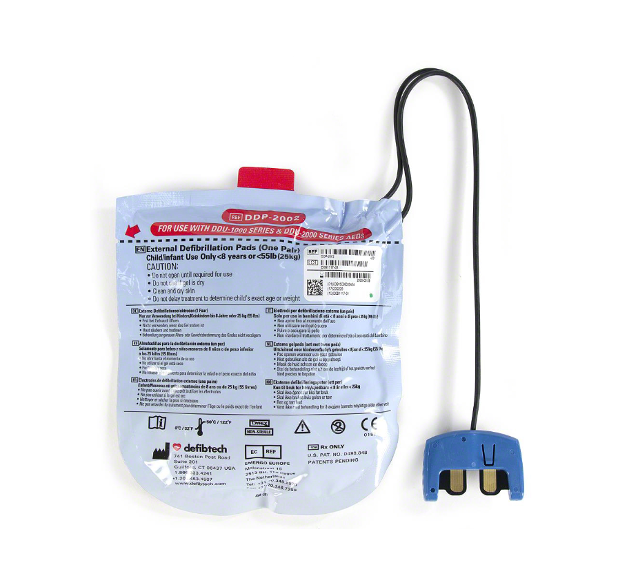 Defibtech Lifeline™ VIEW, ECG, PRO AED Pediatric Electrode Pads (1 Pai