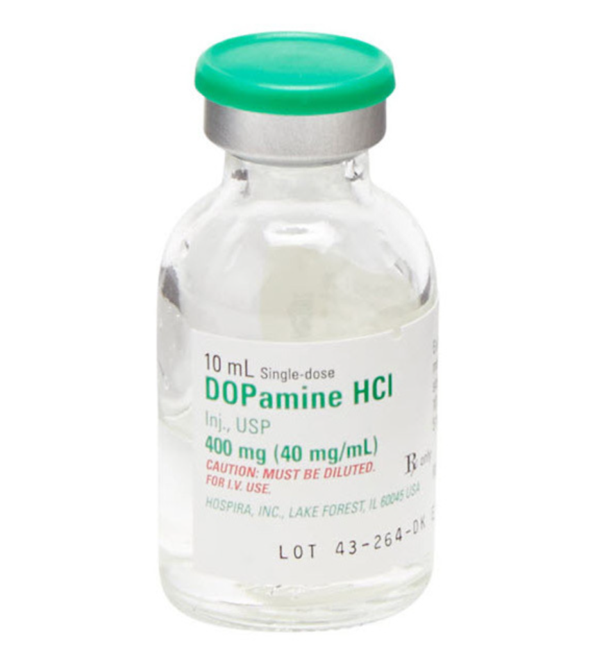 Pfizer Dopamine Hydrochloride Injection, Bottle, 40mg, 10mL (ea) *LIMI