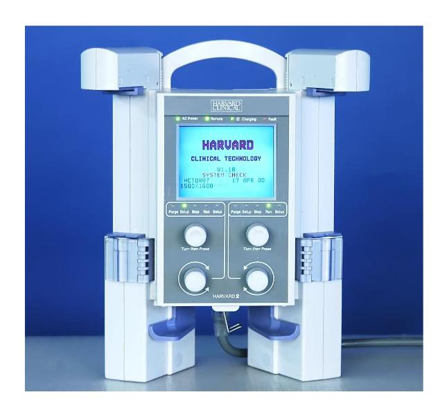 Harvard 2 Dual Channel Syringe Pump, Recertified