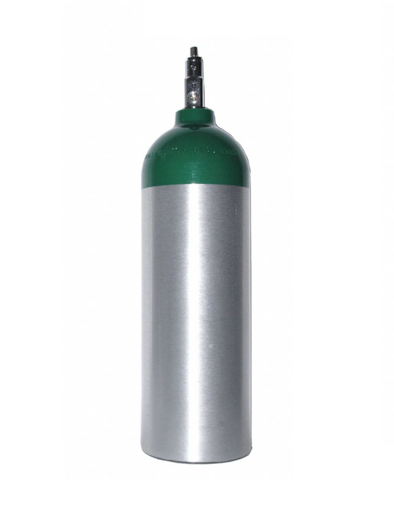 Meret MJD Jumbo D Size Medical Oxygen (O2) Cylinder Tank with Toggle V