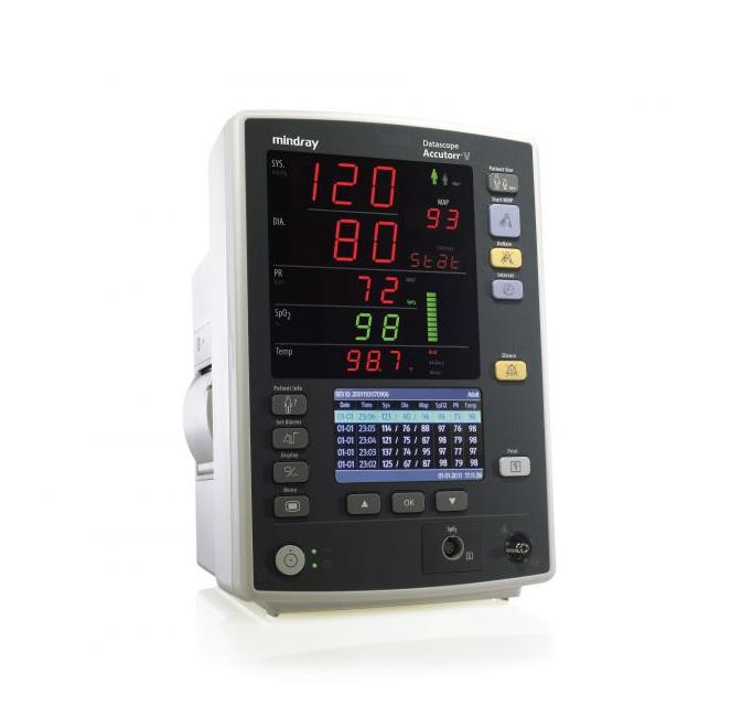 Mindray Datascope Accutorr V Vital Signs Monitor w/Masimo SPO2, Refurb