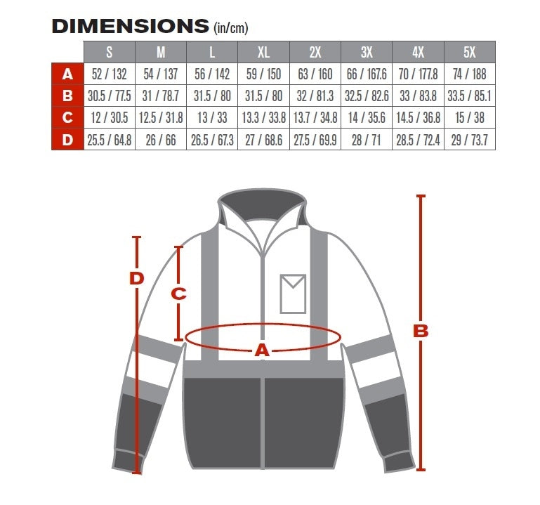 PIP® ANSI Type R Class 3 Value Black Bottom Bomber Jacket (multiple op